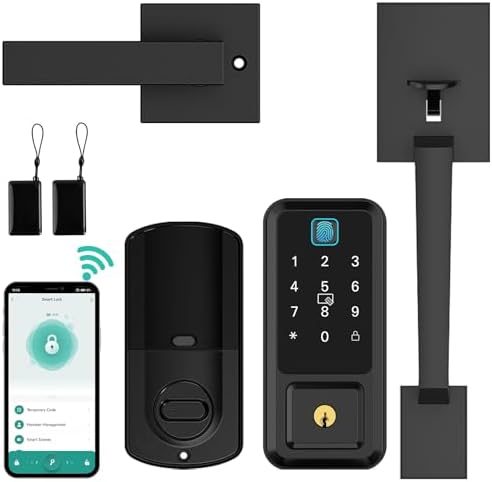 WiFi Front Door Lock Set, Butimu Smart Locks for Front Door ...
