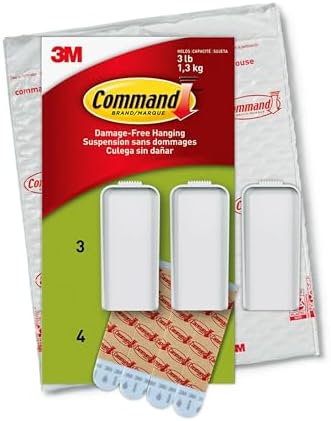 Command Round Cord Clips, Damage Free Hanging Cable Clips, No Tools ...