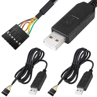 Amazon.co.jp: USB Male Plug to Xiatiaosann TTL Serial 3.3V Adapter ...