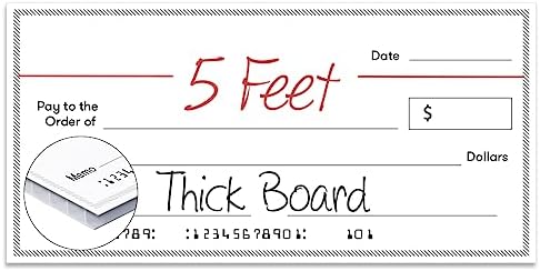 Amazon.com: Giant Fake Award Presentation Dry Erase Check - 16" x 32 ...