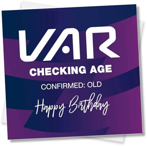 Punkcards - Funny Birthday Cards for Men, VAR Checked: Confirmed OLD ...