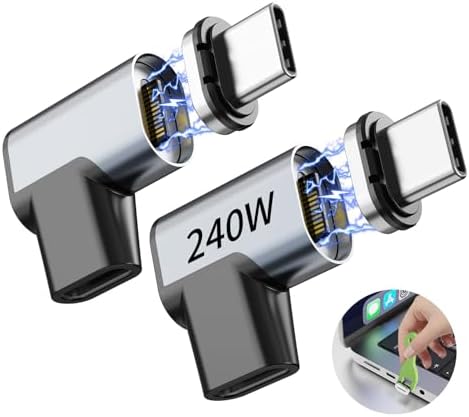 Amazon.com: DuHeSin 240W USB C Magnetic Adapter, (2 Pack) Magnetic USB ...