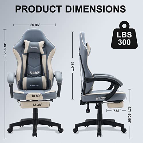Snapklik.com : OHAHO Gaming Chair Racing Style Office Chair Adjustable ...