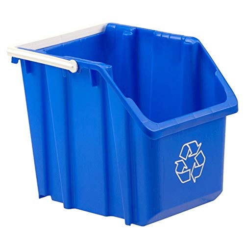 6 Gallon Blue Stackable Recycle Box : Amazon.ca: Home