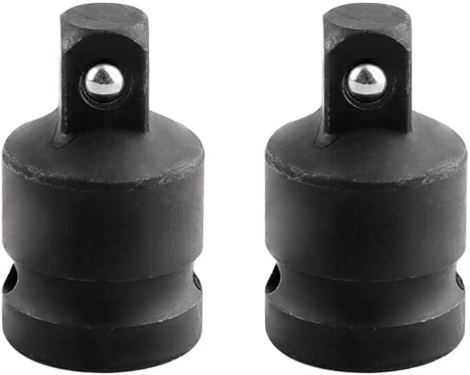 2PCS Adapter Step Down Air Impact Sleeve Socket 1/2'' to 3/8 ...