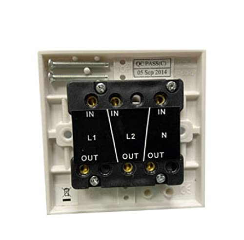 Mr Gadget Solutions® Three Pole Fan White Wall Switch Isolator 10A ...