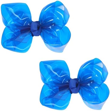 Amazon.com : Adorable Waterproof Bow Hair Clips (Pack of 2): Colorful ...