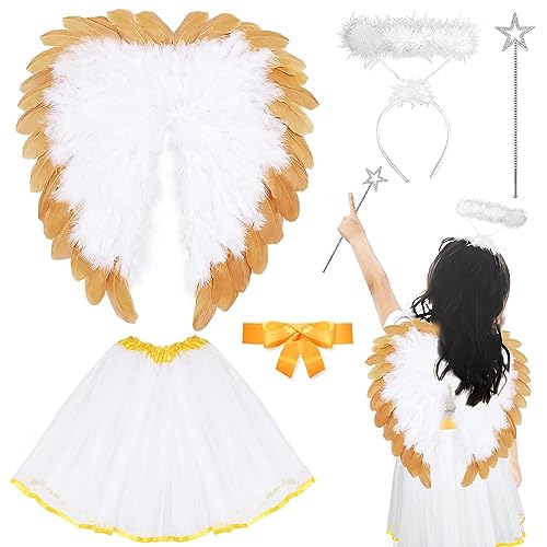 Humairc Halloween Costumes, White Angel Wings Costume Woman, White ...