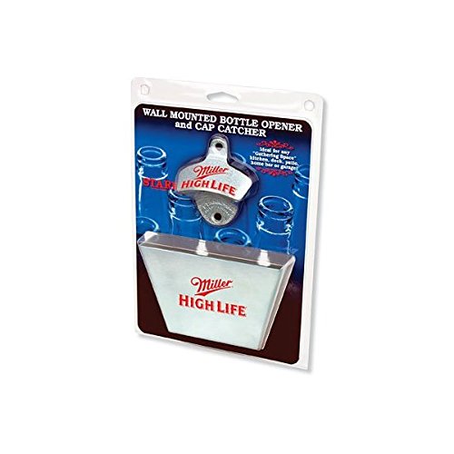 Amazon.com: Miller High Life Bottle Opener and Cap Catcher Set : Home ...