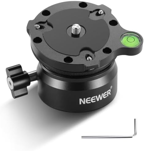 NEEWER Tripod Leveling Base (⌀60mm) Camera Leveler, Aluminum Adjusting ...