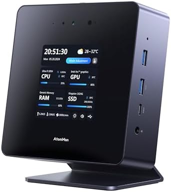 Amazon.com: AtomMan X7 Ti Mini PC Core Ultra 9 Processor 185H 32GB DDR5 1TB SSD Micro Computer ...