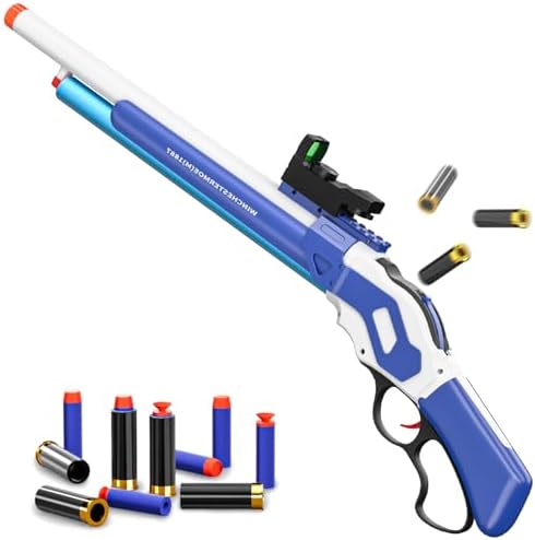 Amazon.com: Soft Bullet Lever Bolt Action Toy Gun Shell Ejecting Pump ...