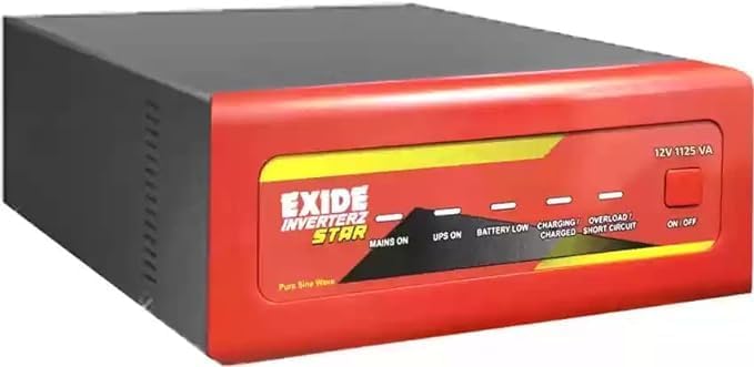 EXIDE Home Inverter Star 1125/12V 95% Efficiency 42 Months Warranty ...
