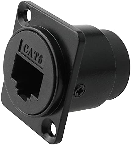 Amazon.com: YiKaiEn RJ45 CAT6 Panel Mount Adapter Female-to-Female ...