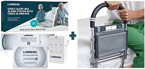 Amazon.com: Lunderg Bed & Chair Alarm System & Bed Assist Rail with ...