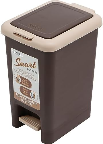 HOUSIL Dustbin, Smart Garbage Bins, Medium dustbins with Lid, Plastic ...