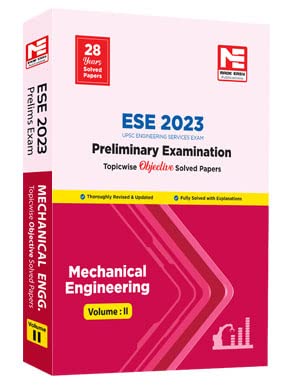 Buy ESE 2023 : Preliminary Exam: Mechanical Engineering Objective Paper ...