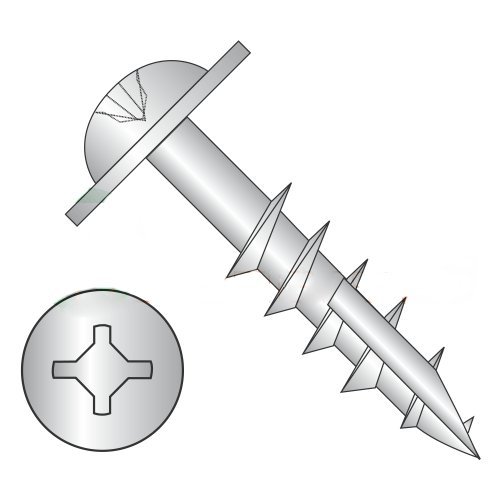 #8 x 1 3/4" Deep Thread Wood Screws/Combo (Square/Phillips) / Round ...