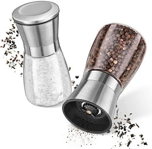 LINFELDT® Salz und Pfeffermühle Set Edelstahl - TOP GEWÜRZMÜHLEN ...