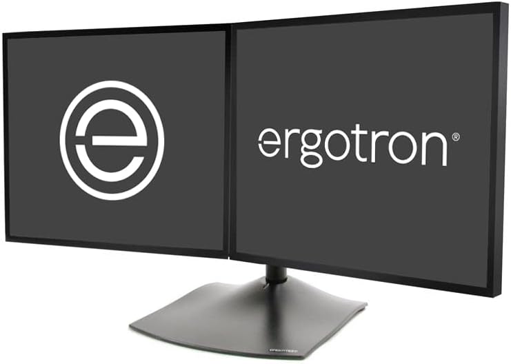 Amazon.com: Ergotron – DS100 Dual Monitor Stand for Desk, Double VESA ...