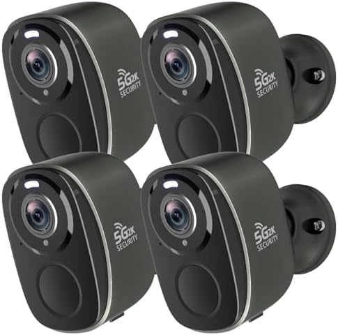 Amazon.com : 4PC Security Cameras Wireless Outdoor, 2K Surveillance ...