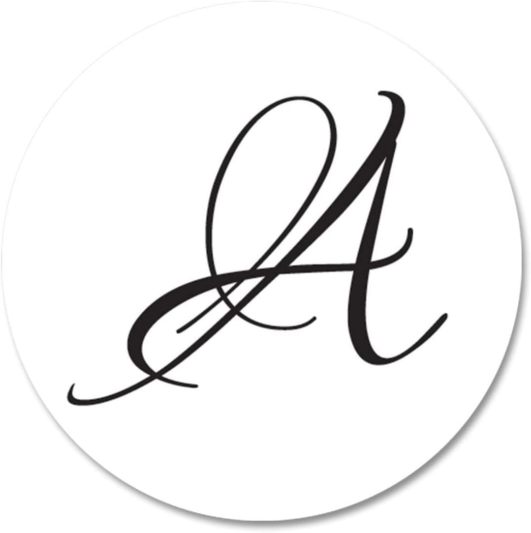 Amazon.com: Brush Personalized Initial Stickers- Set of 144 Envelope ...