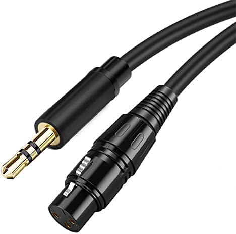 XMUXI 3.5mm Male To XLR Female Balanced Cable 1/8 Inch TRS To XLR ...