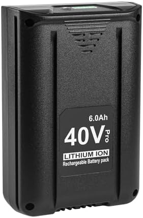 Amazon.com: POWITEC 40V 6.0Ah Replacement Battery for Kobalt 40V MAX Lithium Ion Battery KB440 ...