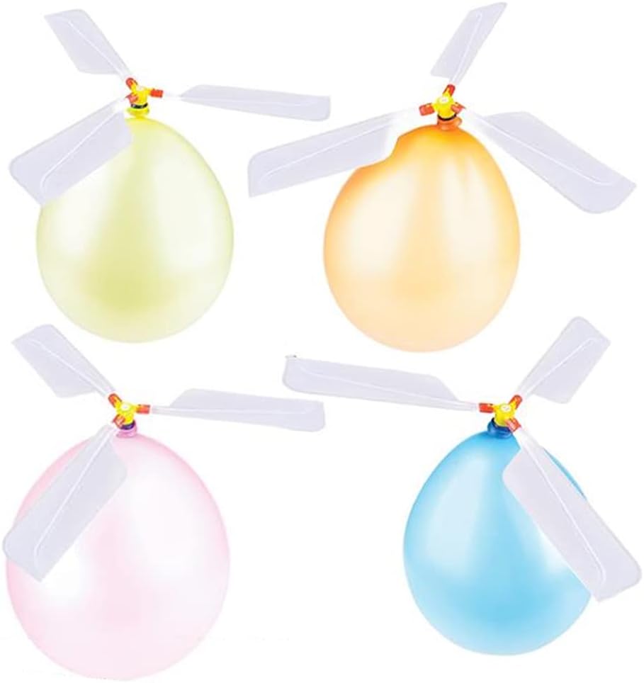 Amazon.com: ArtCreativity Balloon Helicopters Set, Pack of 12 ...