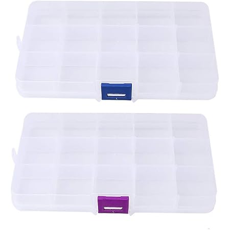 Amazon.com: DUOFIRE Plastic Organizer Container Storage Box Adjustable ...