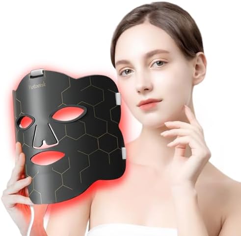 Amazon.com: Red Light Therapy for Face, Portable and Soft LED Face ...
