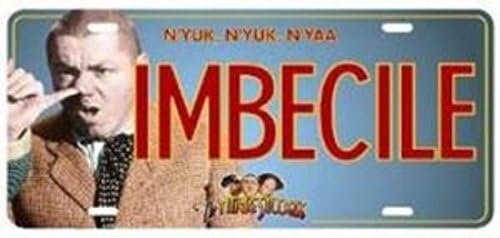 Amazon.com: Three Stooges License Plate Imbecile : Automotive