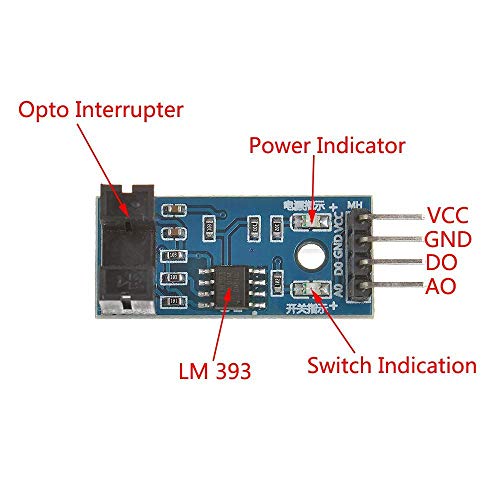 Snapklik.com : DAOKI 5Pcs Speed Measuring Sensor LM393 Speed Measuring ...