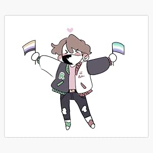 Amazon.com - Ranboo Mlm Non-Binary Dsmp Mcyt Bumper Sticker Vinyl Decal 5"