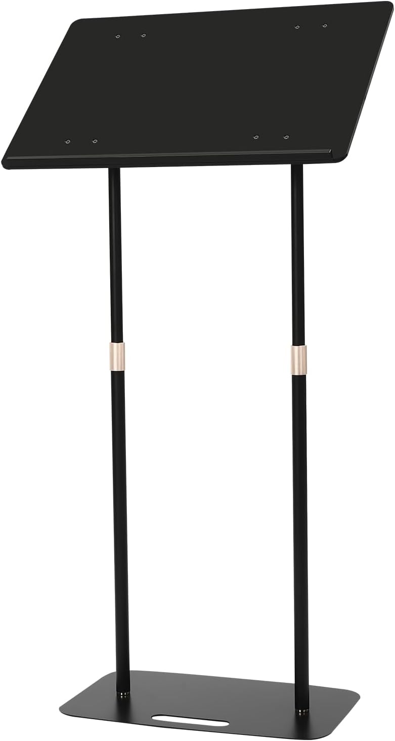 Amazon.com : Acrylic Podium Stand Black Conference Presentation Stand ...