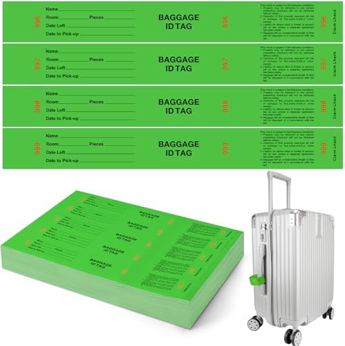 Amazon.com: Feifeiya 1000 Hotel Luggage ID Tags with Transfer Tape on ...