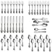 Amazon.com | Oneida Michelangelo 45 Piece Fine Flatware Set, Service ...