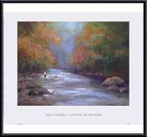 Amazon.com: Autumn On The River, Framed Art Print by Greg Cartmell ...