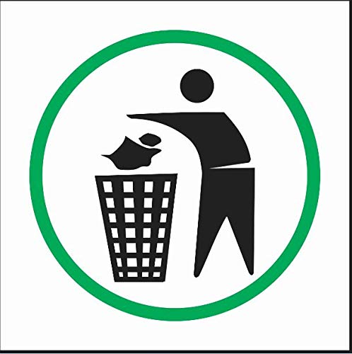 COMMERCIAL ART PRESENT KEEP CLEAN GARBAGE BIN SIGN : Amazon.in ...