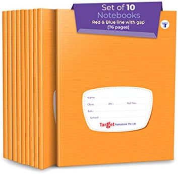 TARGET PUBLICATIONS Red and Blue Line with Gap Books | Small Four Line ...