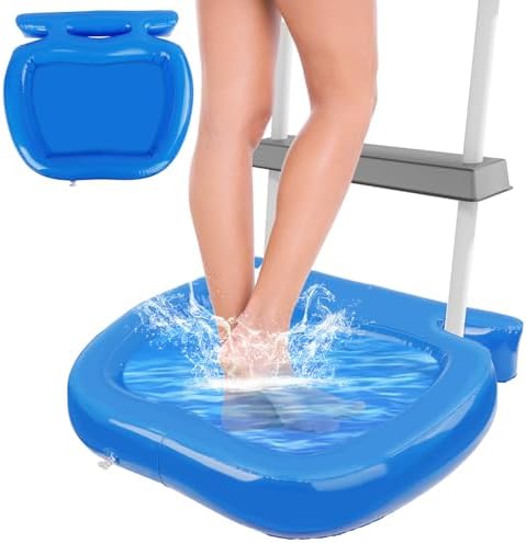 Amazon.com: Pool Foot Bath, Inflatable Pool Foot Wash Tray for Pool ...