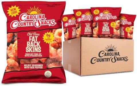 Amazon.com: Carolina Country Snacks - Old Time Fatback Skin 1.75oz,12 ...