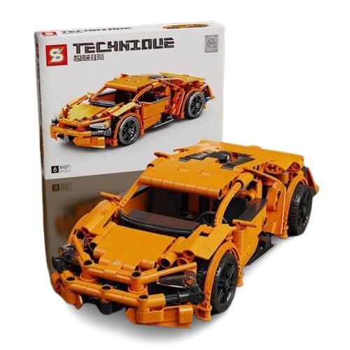 MICROMINI Technique Sports Racing Car Building Set|Powerful Pull Back ...