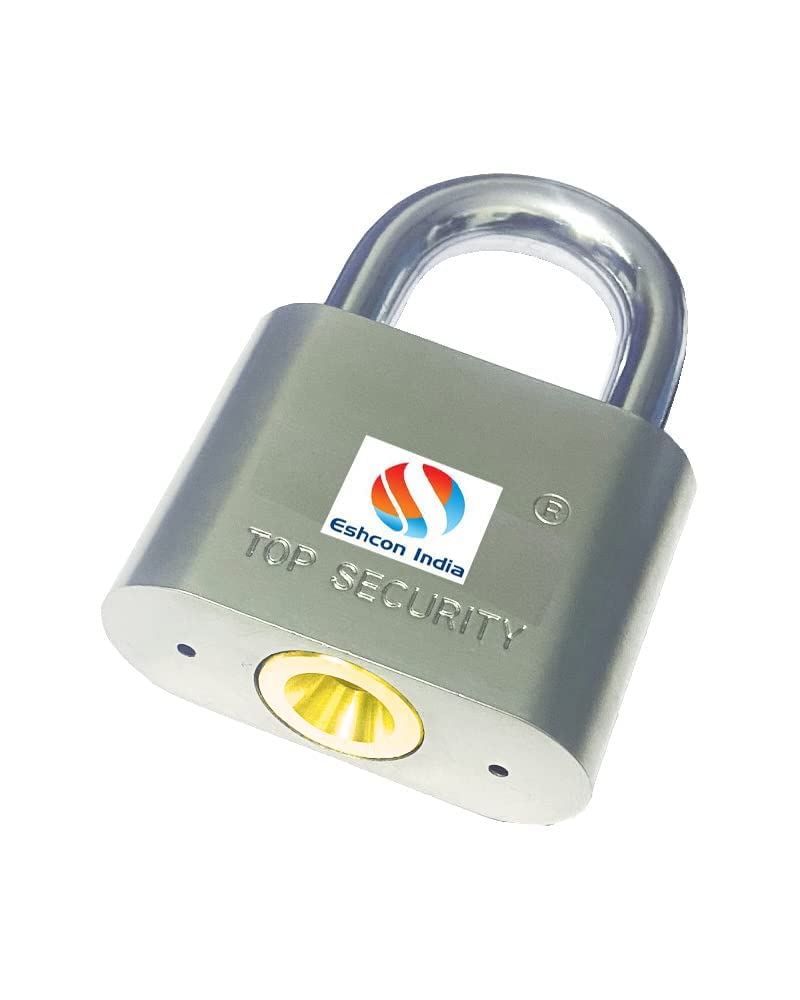 Eshcon Brass Cylinder Heavy Duty Top Security Padlock 50mm with 3 Keys ...