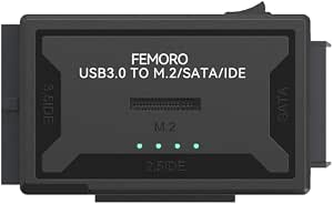 Amazon.com: FEMORO NVME M.2 IDE SATA to USB 3.0 Adapter (4 in 1 ...