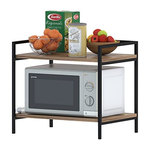 Buy Netiva 2-Layer Microwave Stand, Kitchen Platform Oven Stand Rack ...