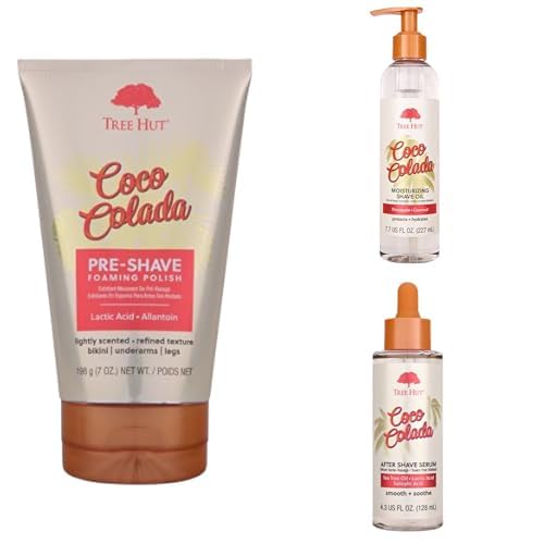 Amazon.com: Tree Hut Coco Colada Shave Routine Bundle, Pre-Shave ...