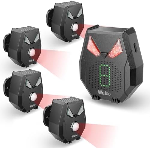 Amazon.com: Solar Wireless Driveway Alarm, Outdoor Motion Sensor ...