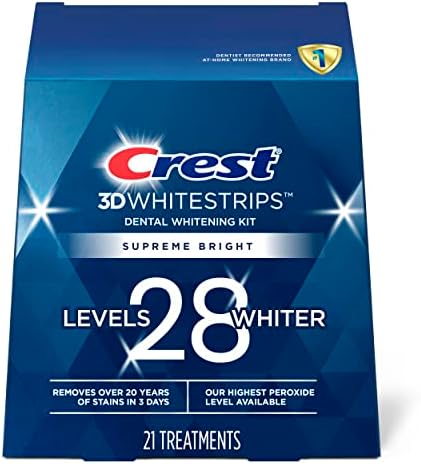 Amazon.com: Crest 3D Whitestrips, Vivid Plus, Teeth Whitening Strip Kit ...
