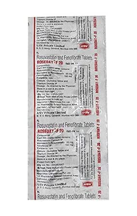 Roseday-F 160mg/20mg- Strip of 10 Tablets : Amazon.in: Health ...